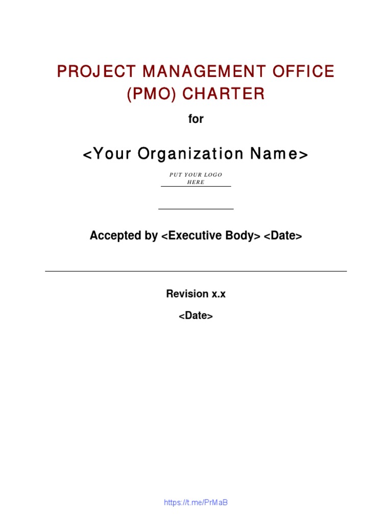 Pmo Charter Template With Instructions | PDF | Project Management ...