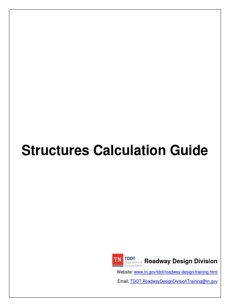 Structures Calculation Guide | PDF | Length | Area