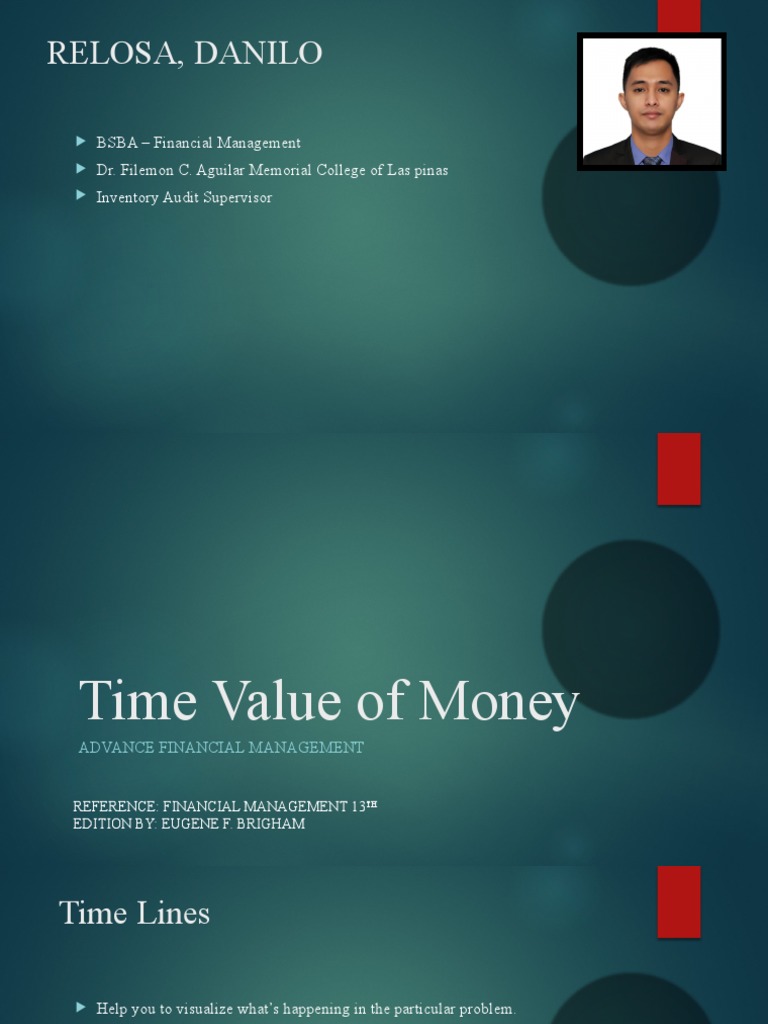MBA - RELOSA - DANILO - C - Time Value of Money | PDF | Present Value ...