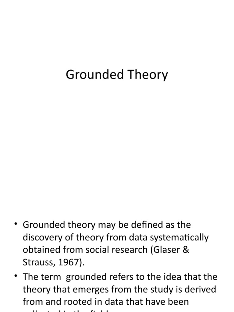 Grounded Theory | PDF | Psychology | Cognitive Science