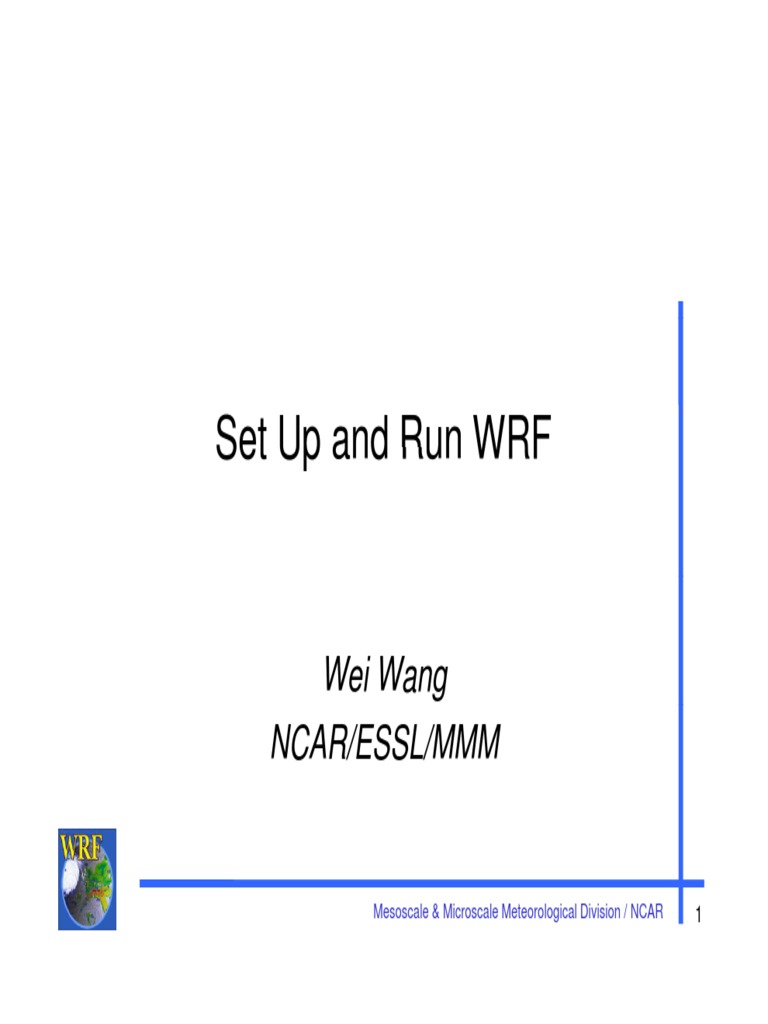 WRF - 02 - Setup & Running (Compatibility Mode) | PDF | Computing | Computer Programming