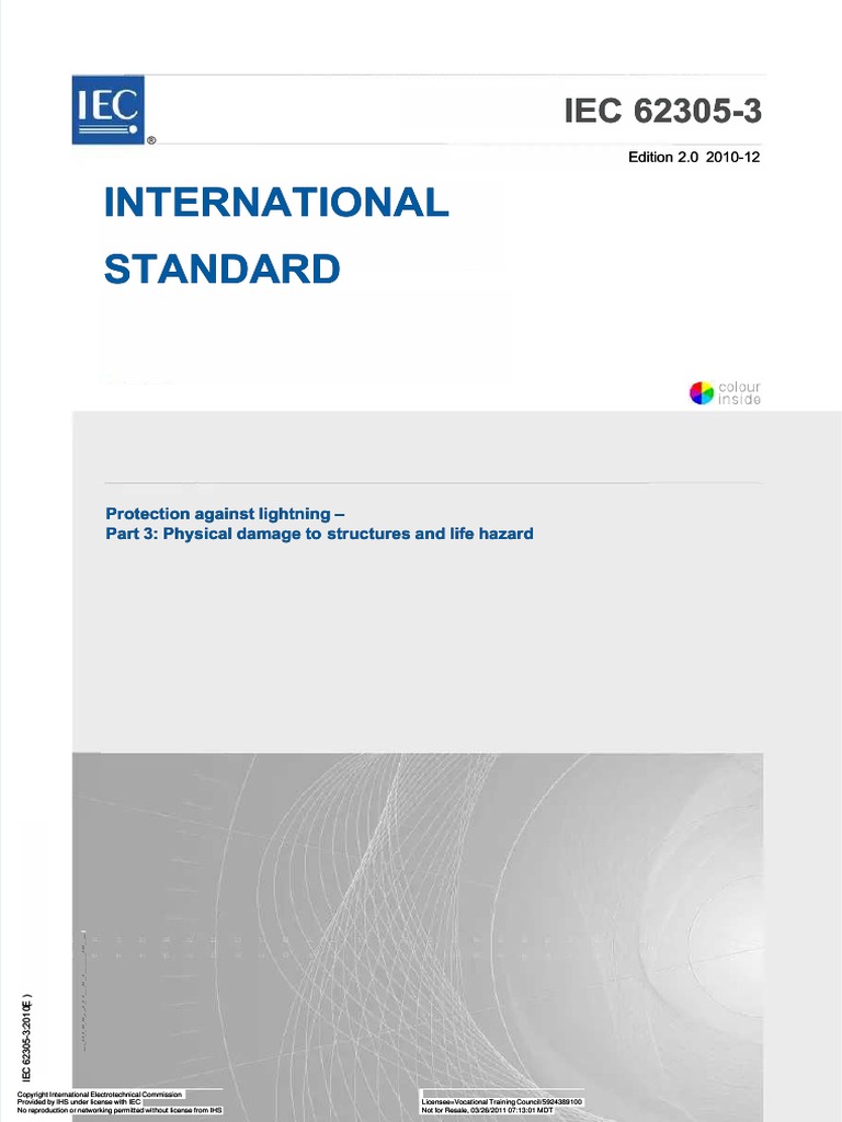 PDF Iec 62305 3 Latest DL | PDF | International Electrotechnical ...