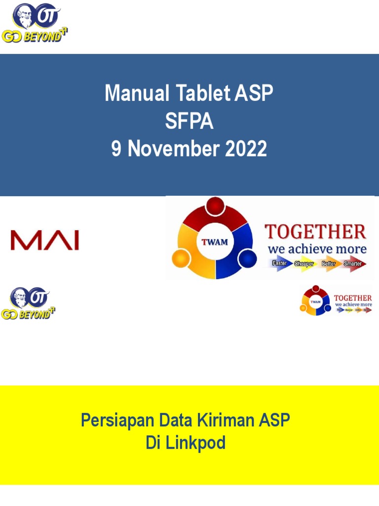 Manual Tablet ASP-SFPA Per 9 Nov 22 | PDF