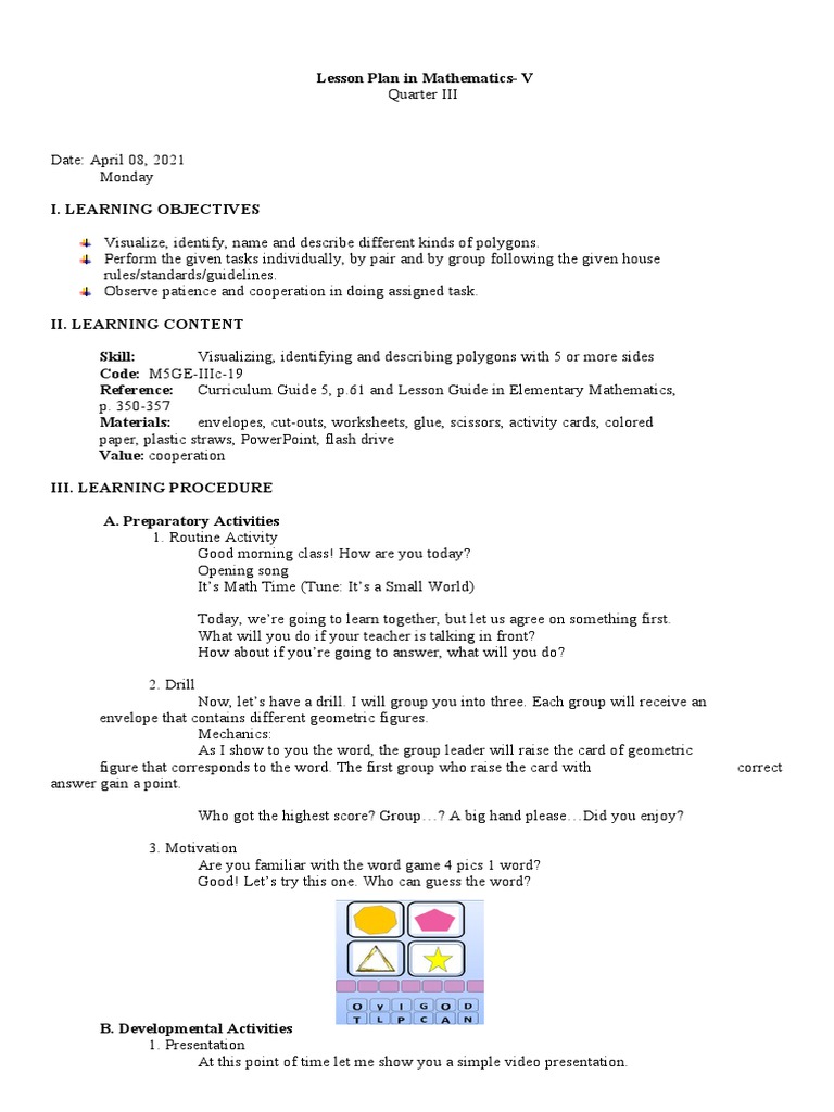 Math 5 | PDF | Polygon | Shape