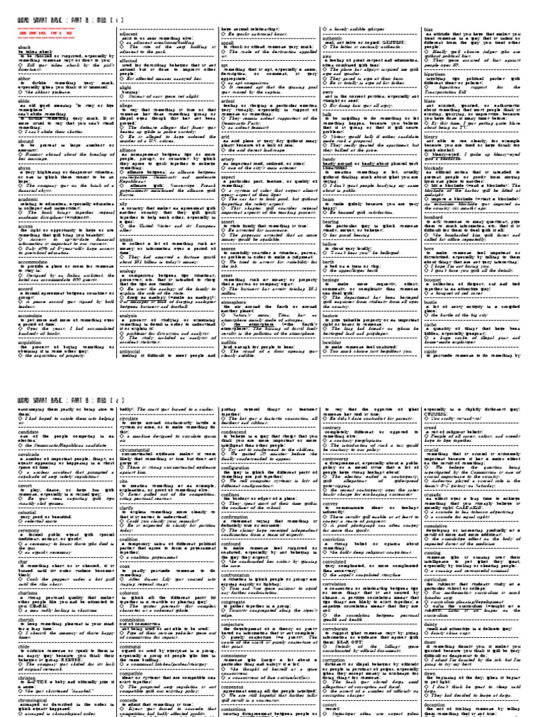 WORD+SMART+BASIC PART+B+ MED - HWP | PDF