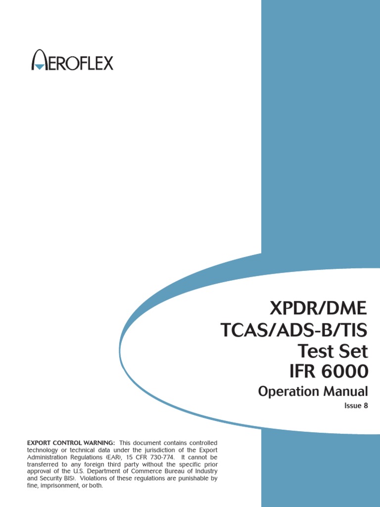 Ifr 6000 | PDF | Fuse (Electrical) | Alternating Current