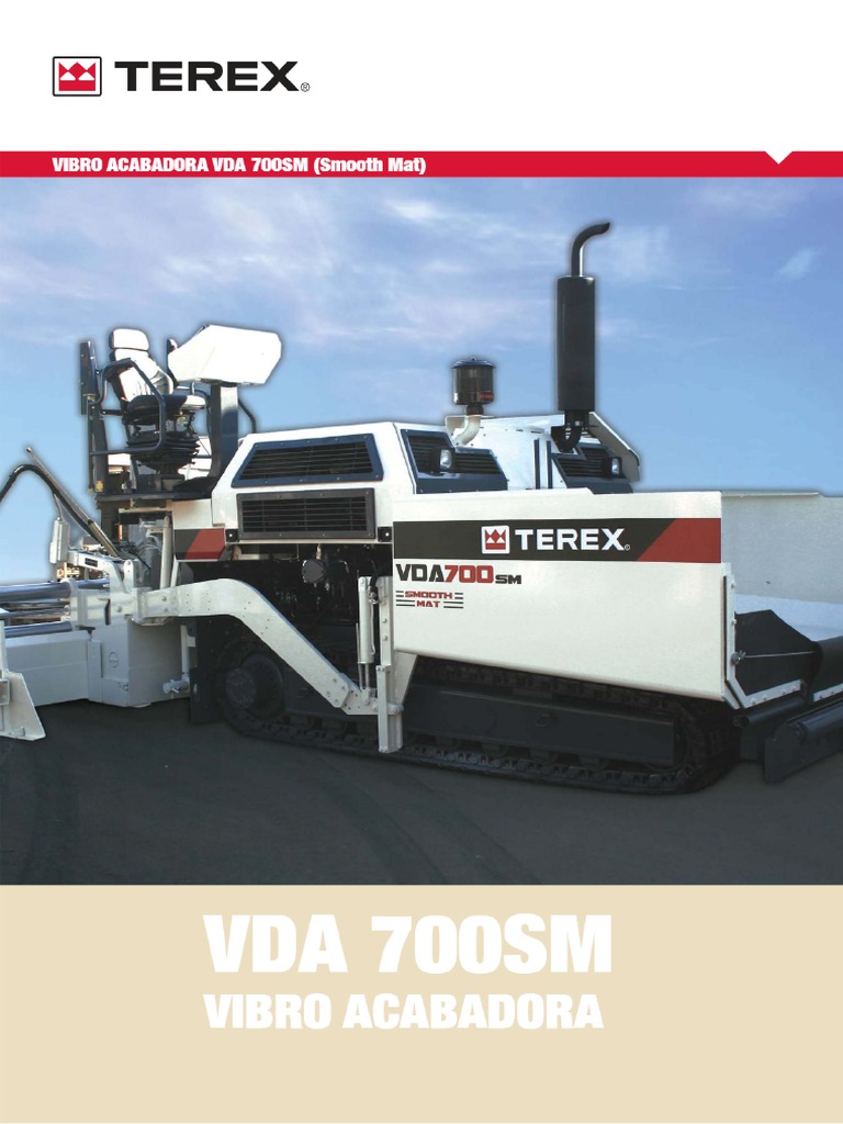 VIBRO ACABADORA VDA 700SM (Smooth Mat) VDA 700SM VIBRO ACABADORA - PDF ...