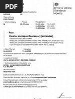 Dvsa Vt9a Mot Test Fees and Appeals Poster | PDF | Wheeled Vehicles ...