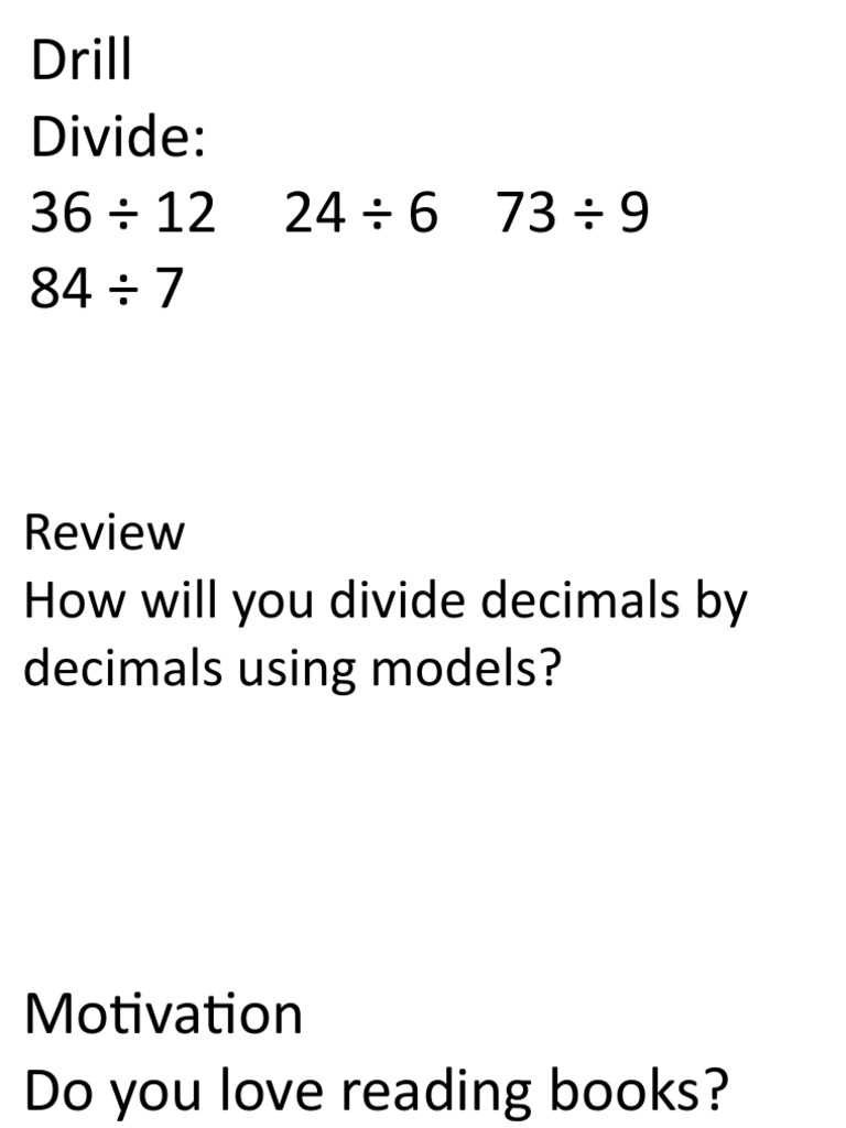 Dividing Decimals: Exercises & Strategies | PDF | Language Arts ...