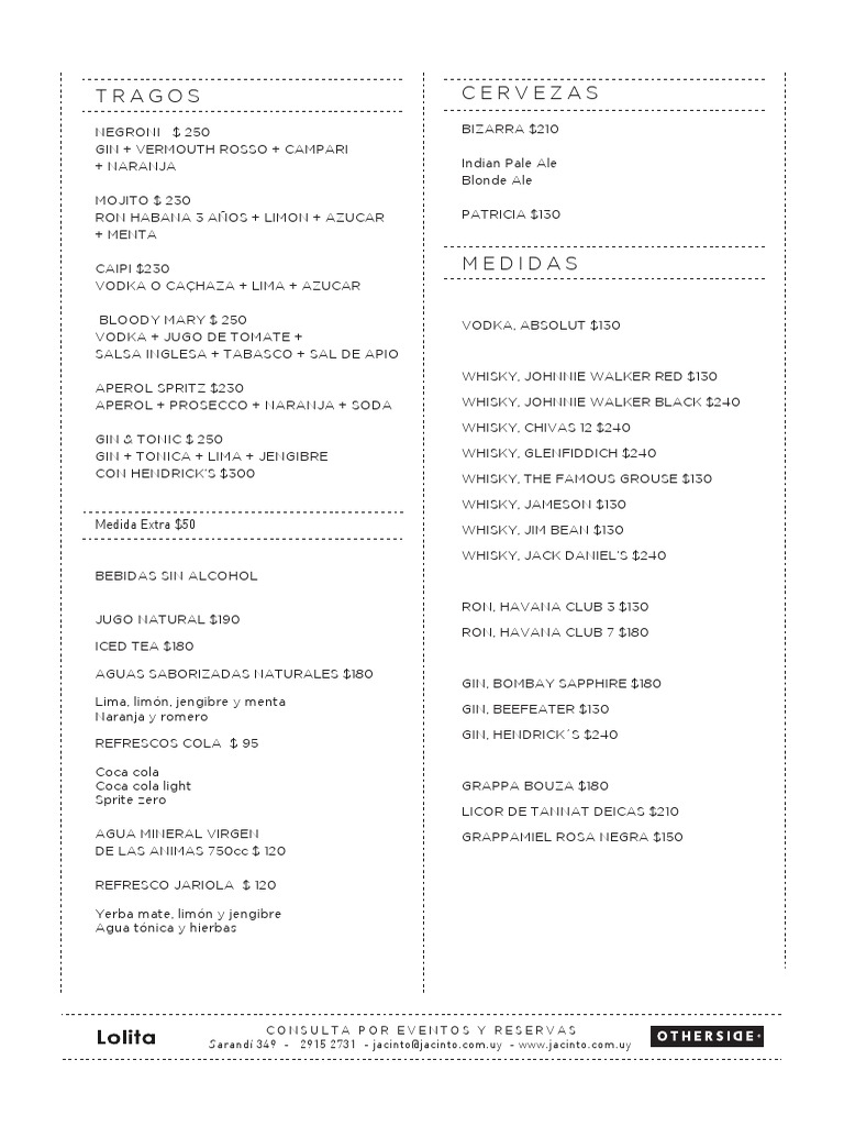 Jacinto Barybebidas | PDF