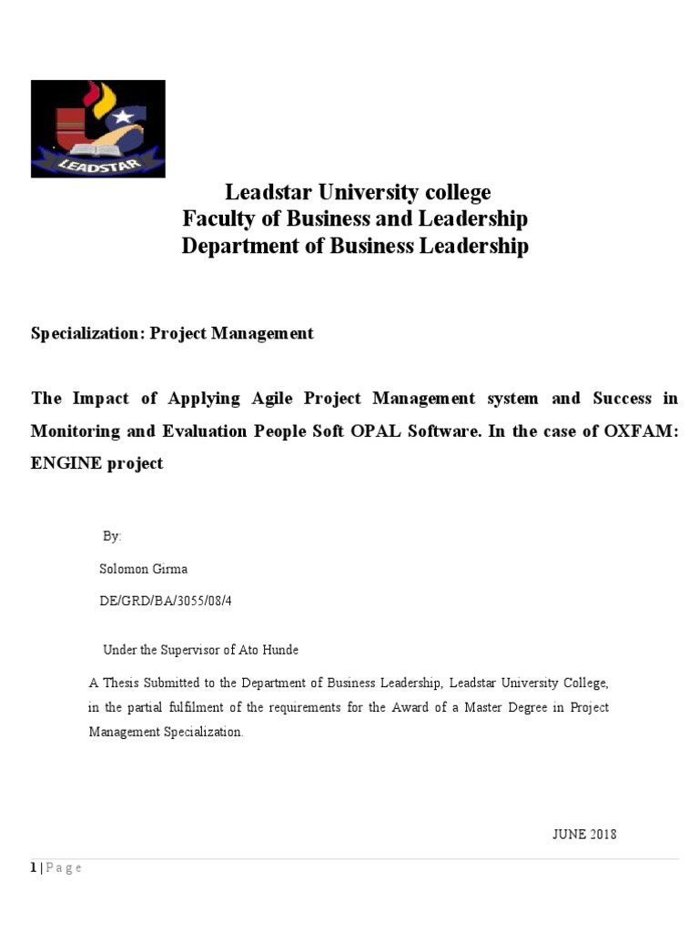 The Impact of Agile Project Management Practices and Success-Solomon | PDF | Agile Software ...