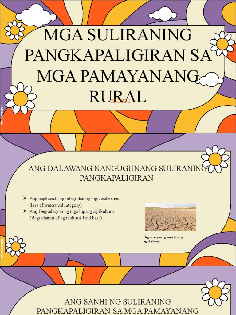 Mga Suliraning Pangkapaligiran Sa Mga Pamayanang Rural | PDF