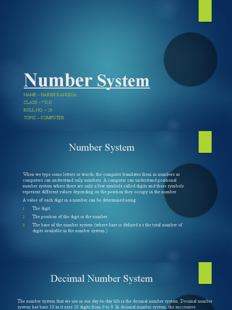 Number System | PDF | Computer Architecture | Naming Conventions