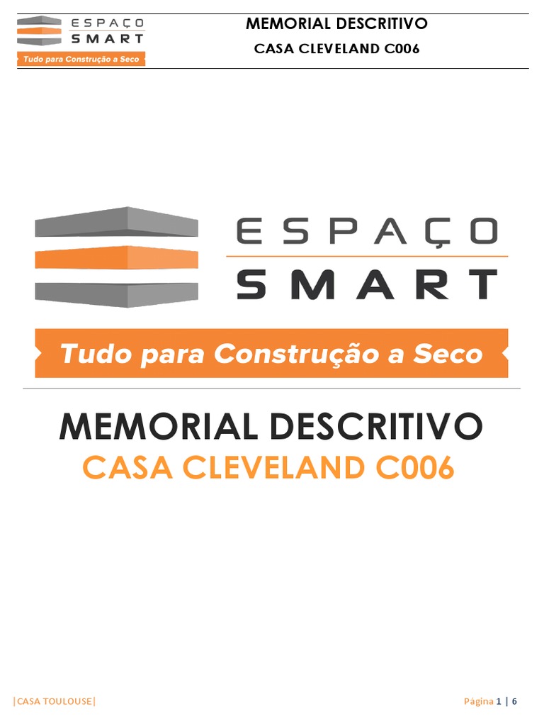 Memorial Descritivo Casa Cleveland C006 | PDF | Projeto arquitetônico ...