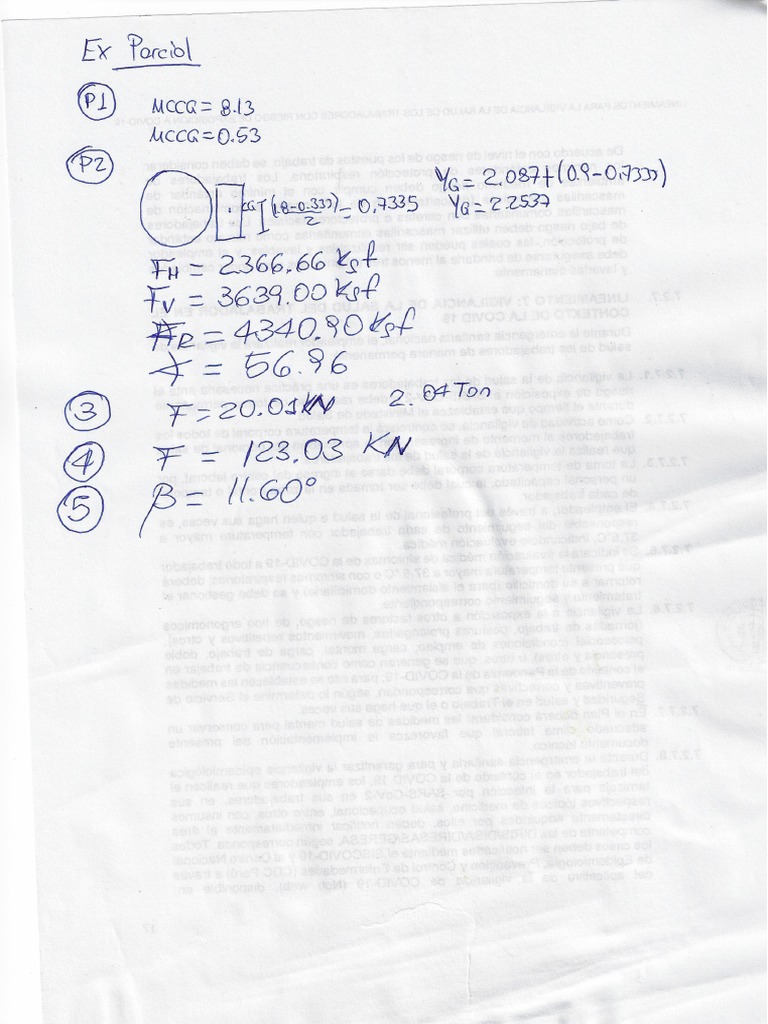 Examen Parcial 2020-2 - Solucionario | PDF