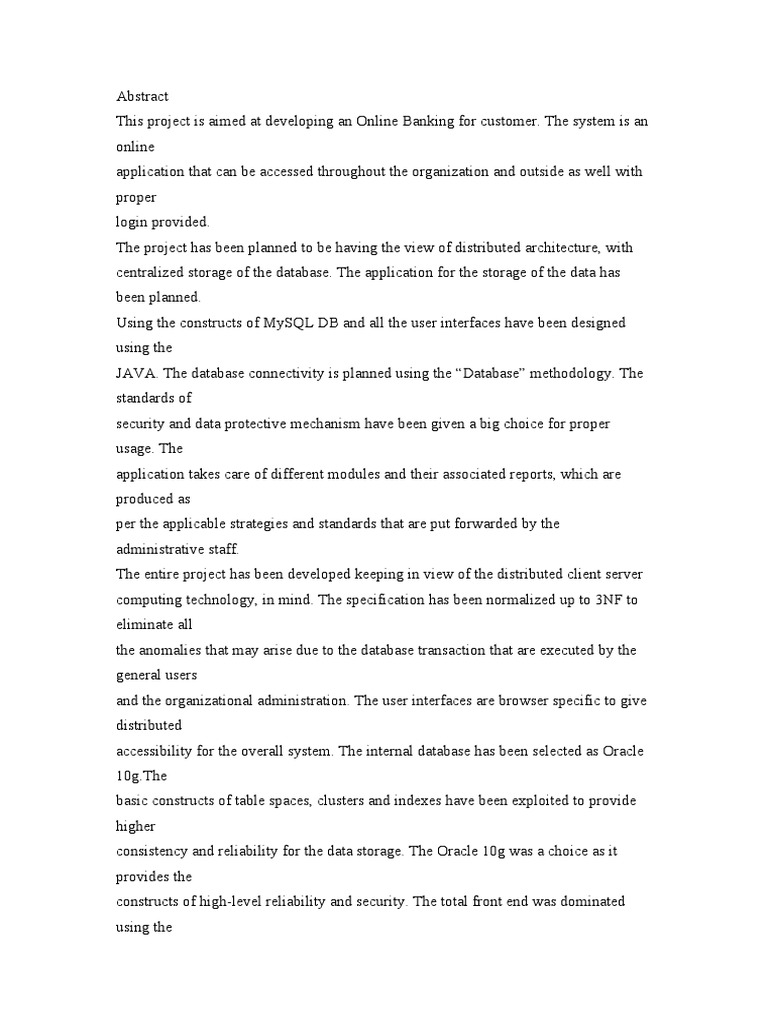 Bank | PDF | Databases | My Sql