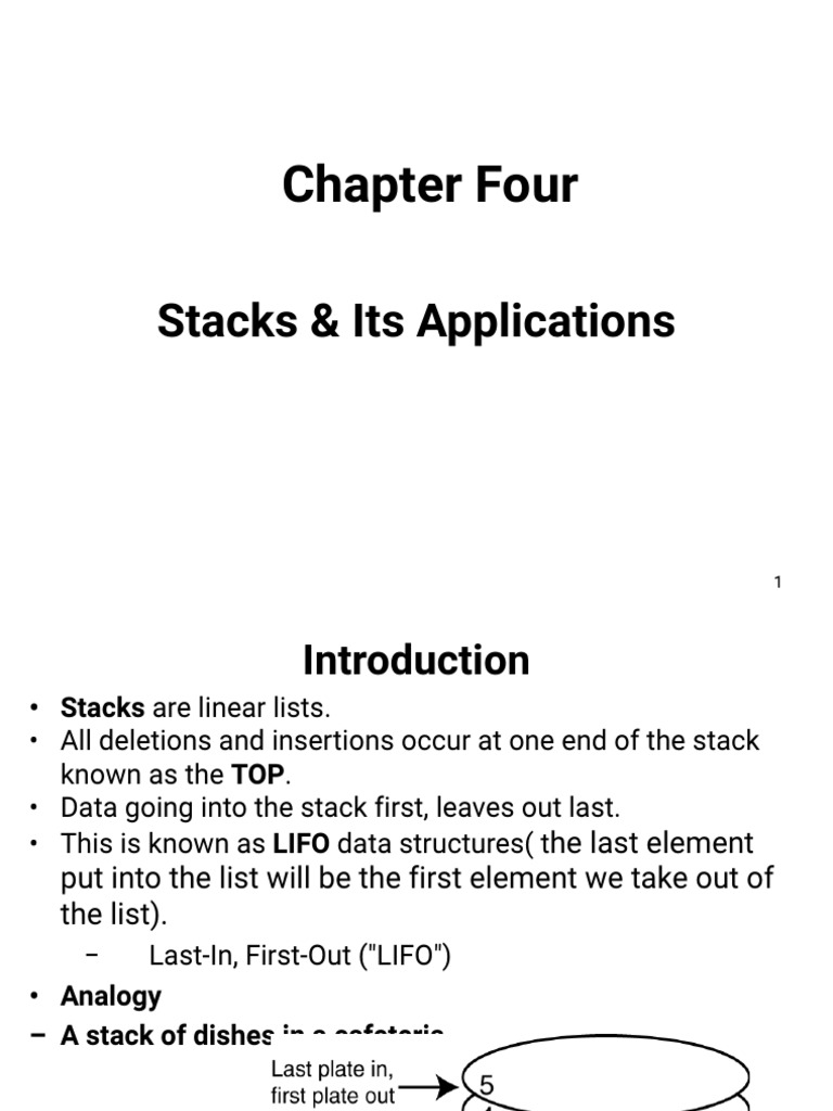 Chapter 4 - Stacks | PDF | Information Technology Management | Software Development