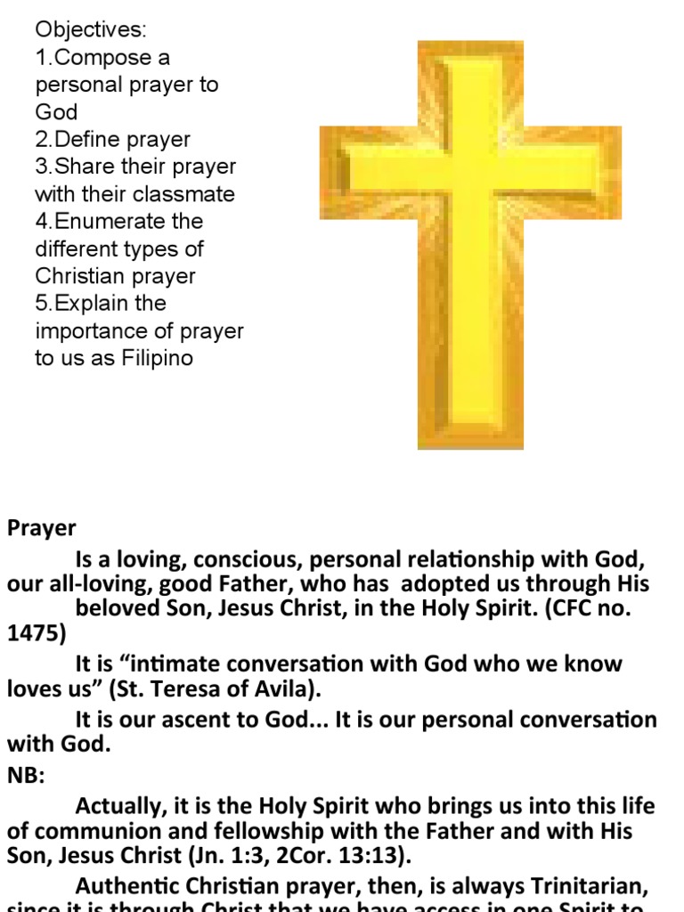 Prayer | PDF | Prayer | Jesus