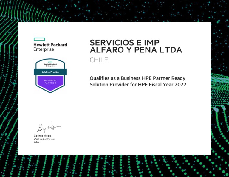 Business Partner HPE 2022 | PDF | Business | Finance & Money Management