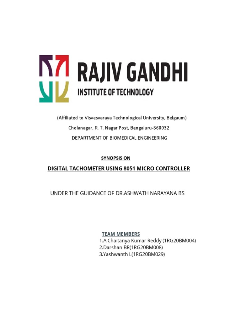 Digital Tachometer | Download Free PDF | Electronic Circuits ...