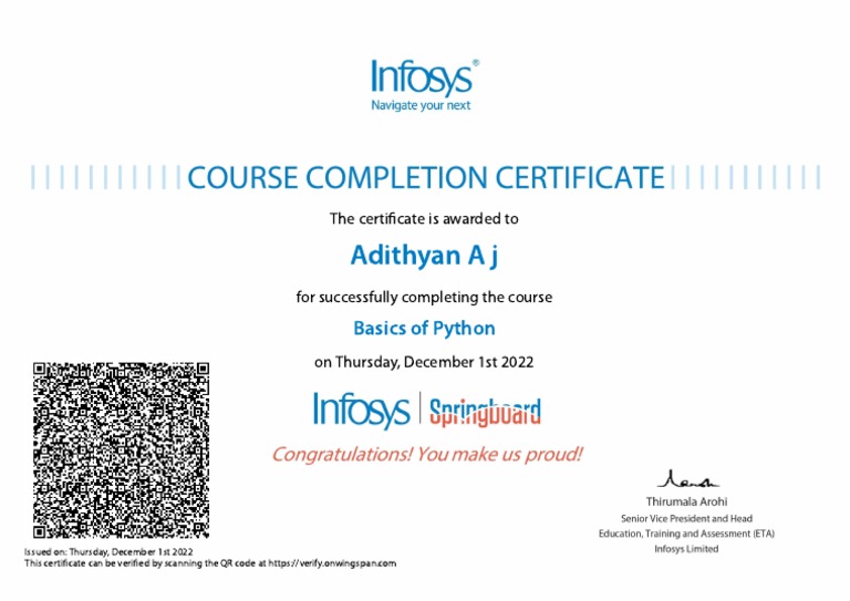 Adithyan A J: Basics of Python | PDF