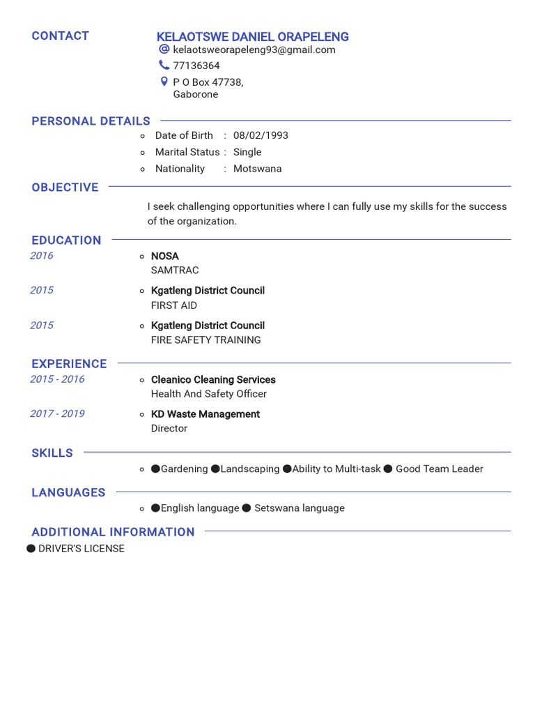 Intelligent CV Document | PDF