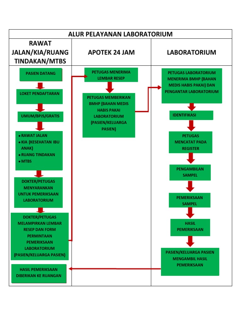 Alur Pelayanan Laboratorium | PDF | Kesehatan Holistik | Teknologi & Rekayasa