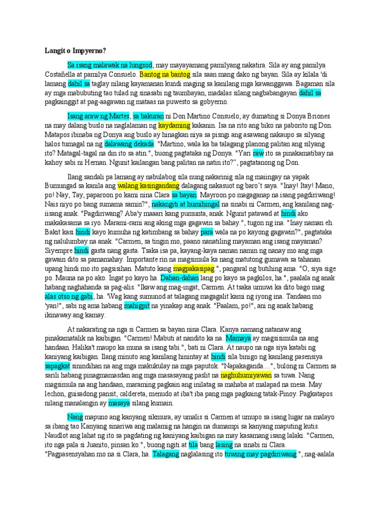 Langit o Impyerno | PDF