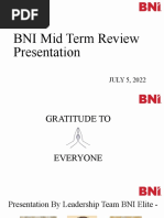 BNI Meeting Script - Eng | PDF