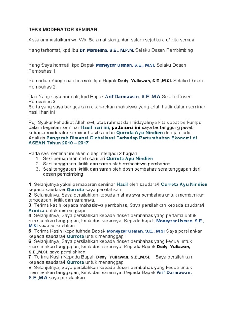 Teks Moderator | PDF