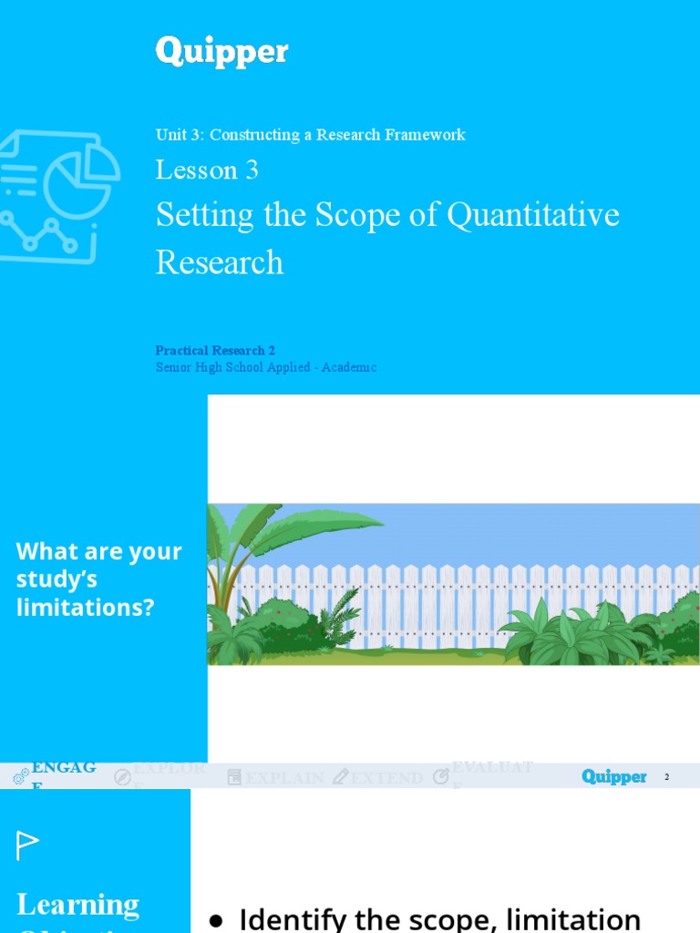 LESSON 3 Setting The Scope of Quantitative Research | PDF | Cognition ...