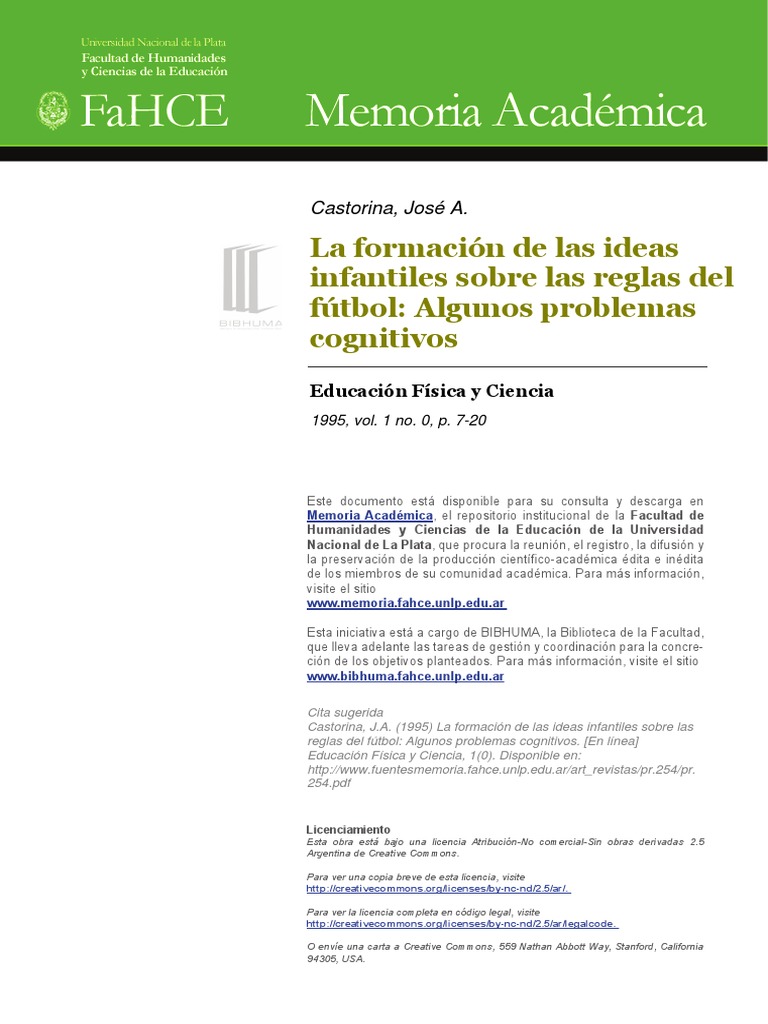 La Formación de Las Ideas Infantiles Sobre Las Reglas | PDF ...