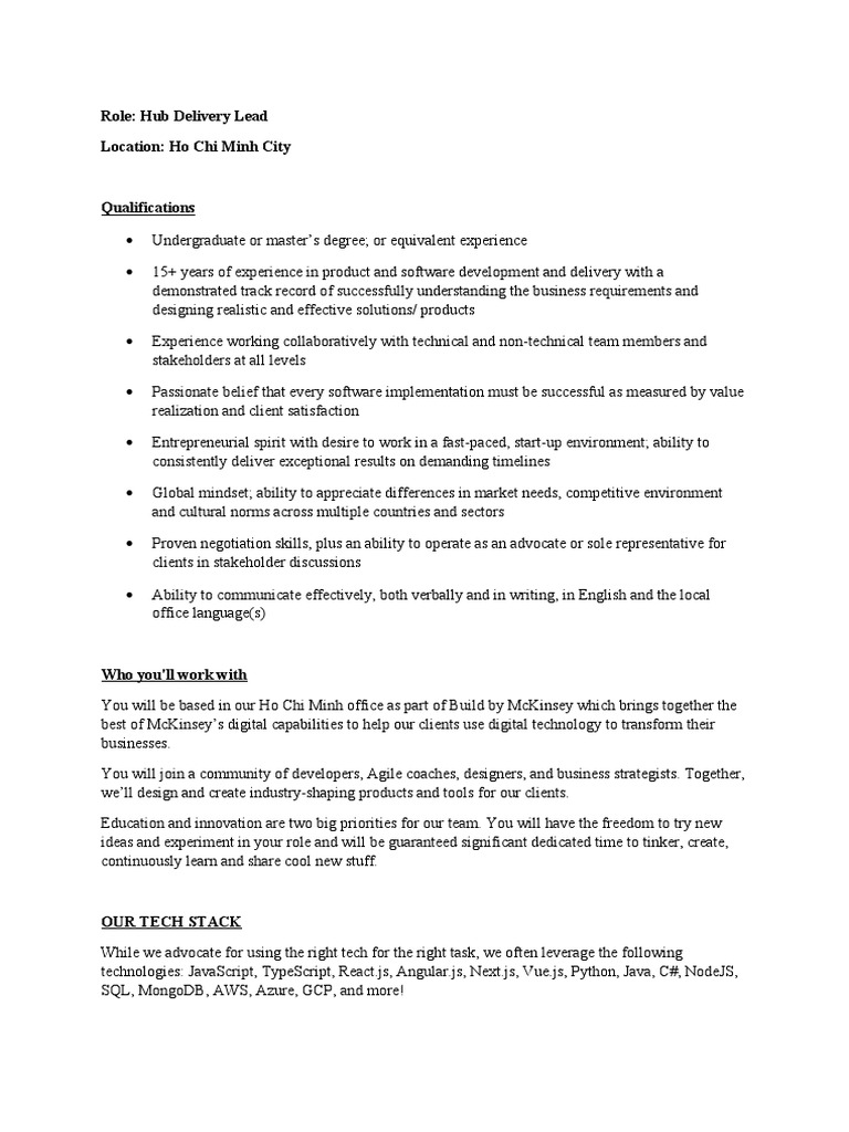 Leading Digital Transformation: The Role and Responsibilities of a Hub ...