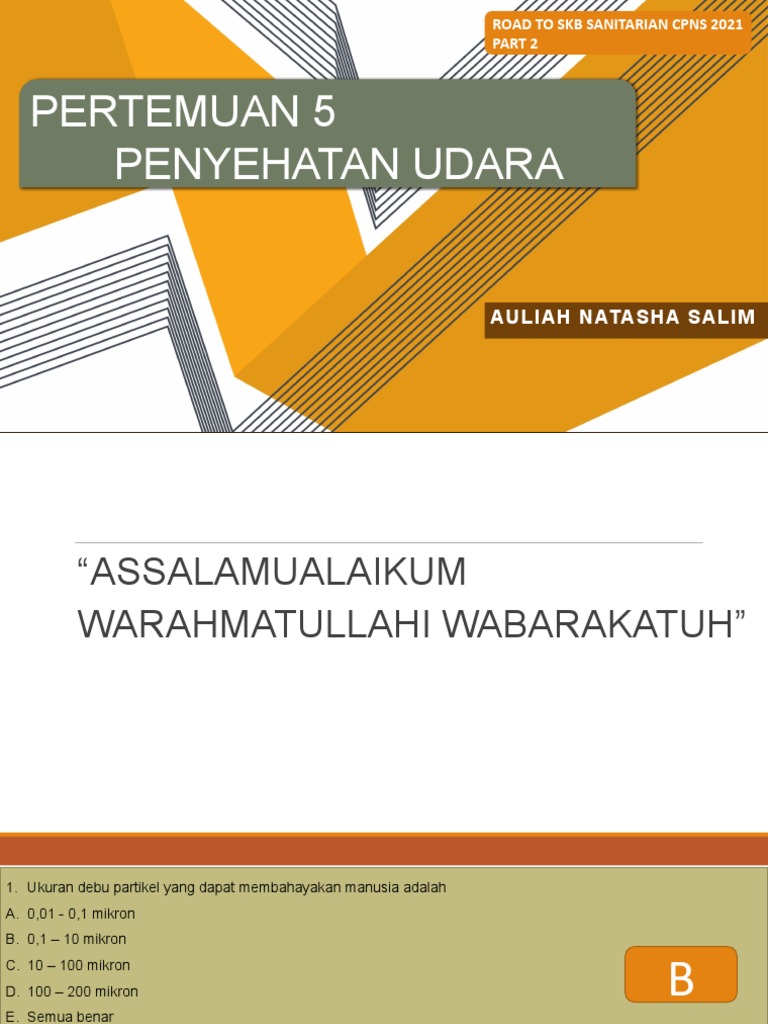Pert. 5 Penyehatan Udara 2 | PDF