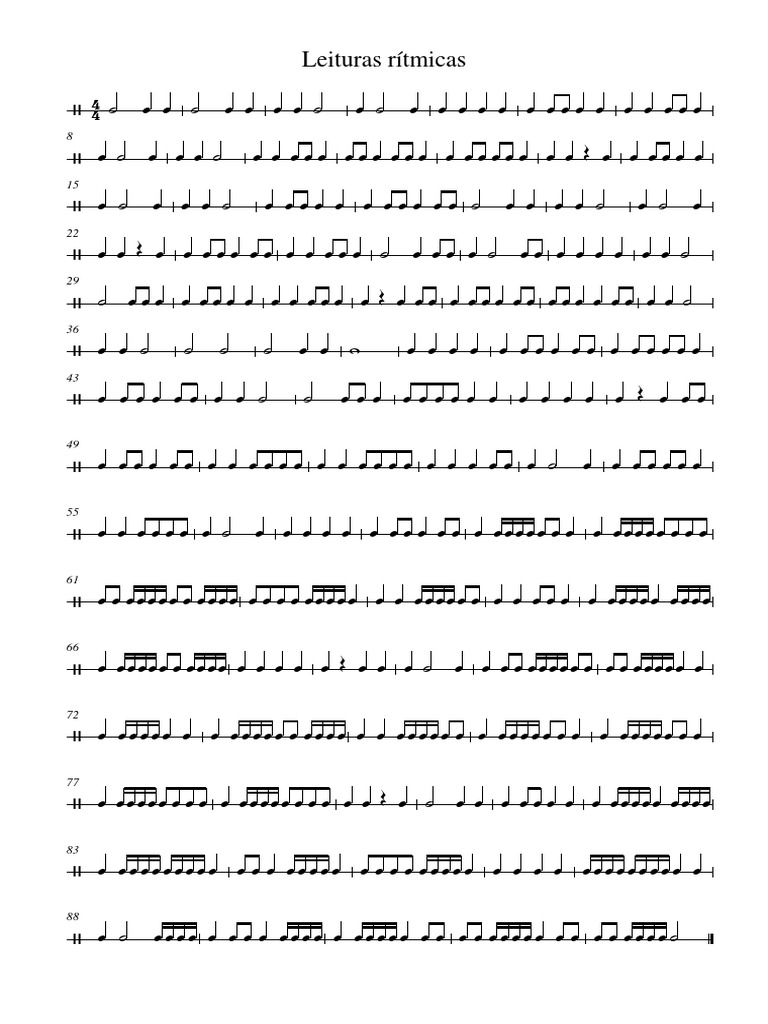 RITMO SIMPLES 1ºgrau | PDF