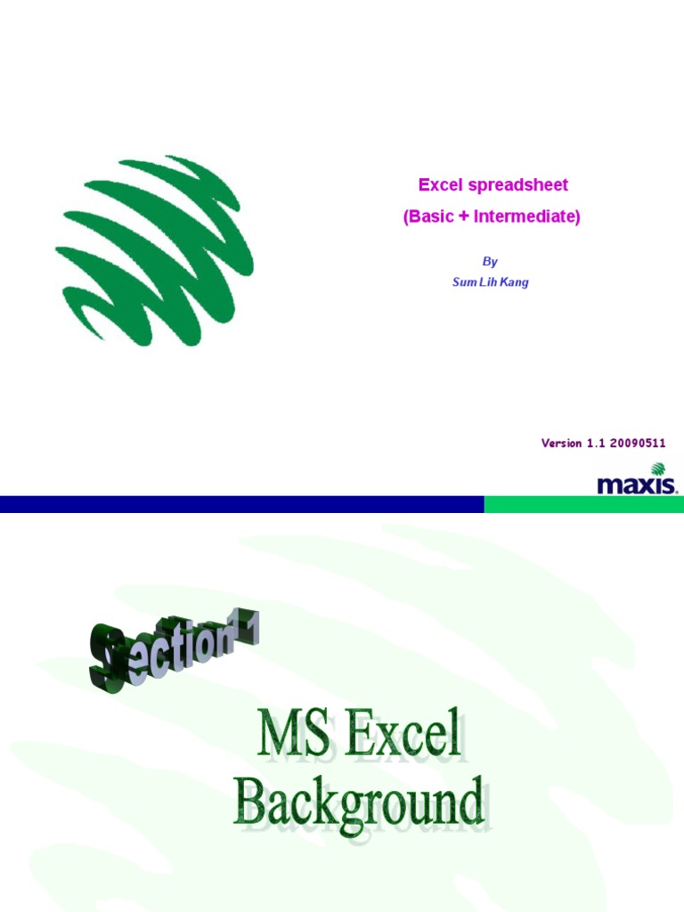 Excel Basic Intermediate V1 2 Pdf Visual Basic For Applications