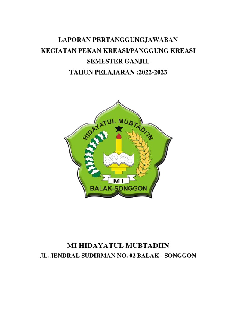 Laporan Kegiatan Pasca Pas Semester Ganjil Mi Hidayatul Mubtadiin | PDF Laporan Kegiatan Pasca Pas Semester Ganjil Mi Hidayatul Mubtadiin | PDF