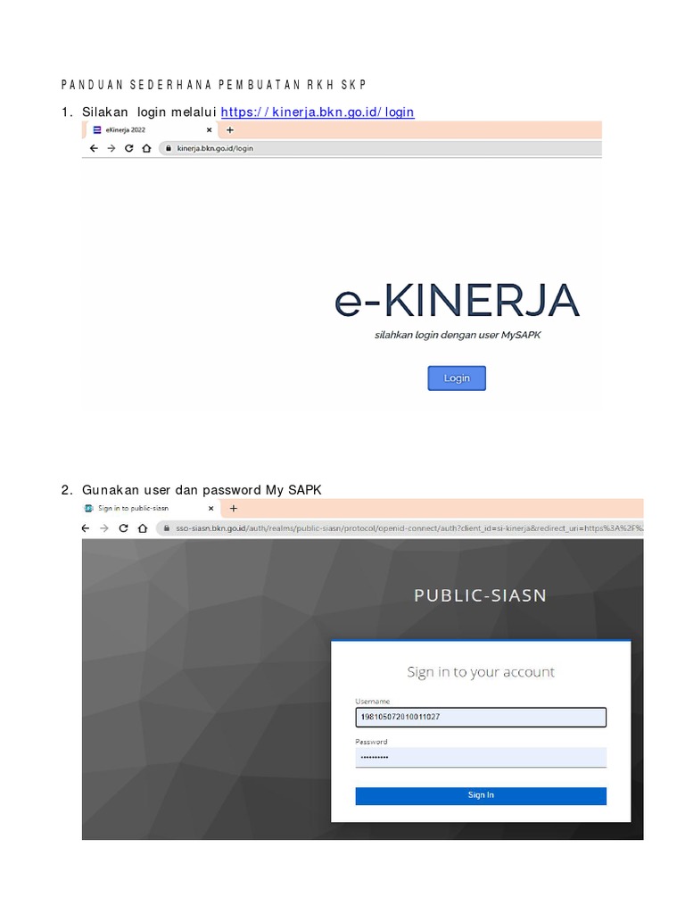 Panduan Sederhana Pembuatan RHK SKP | PDF