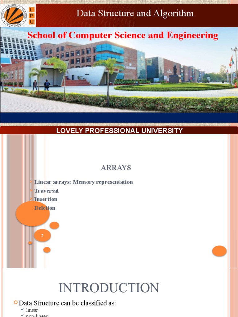 Lec 1 Pdf Array Data Structure Data 
