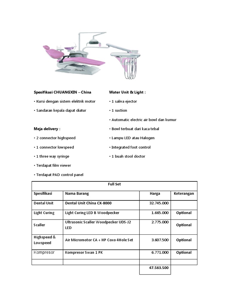 Spesifikasi DU CX 8000 Dan CX 9000 | PDF