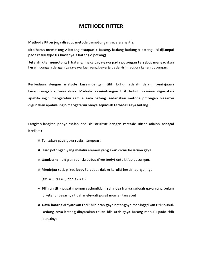 Metode Ritter2 | PDF