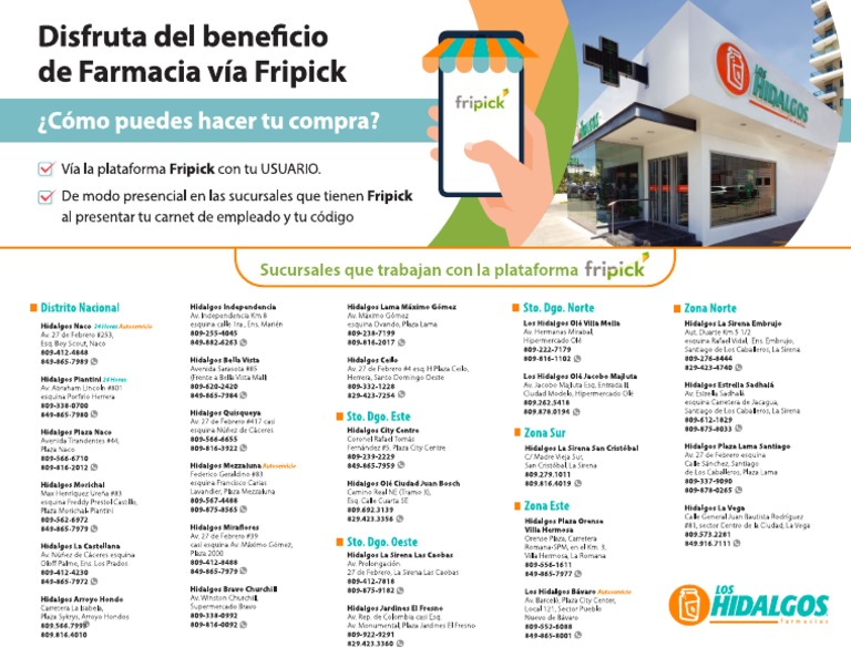Sucursales Los Hidalgos Con Fripick | PDF