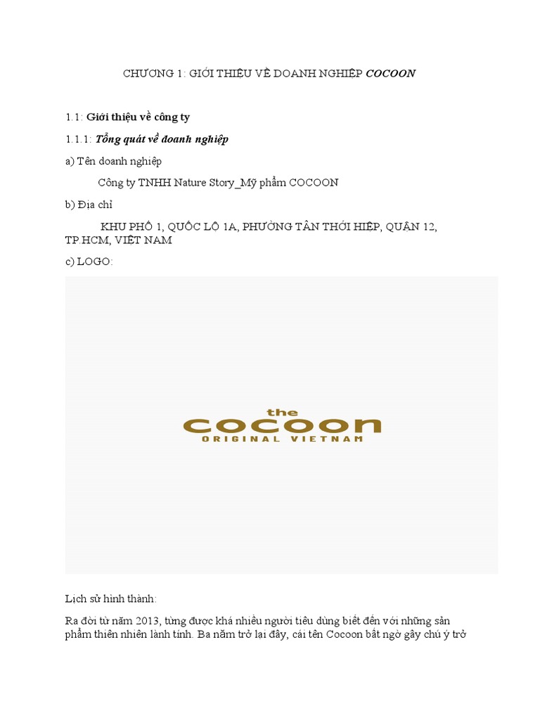 doan nghiệp cocoon 1 | PDF