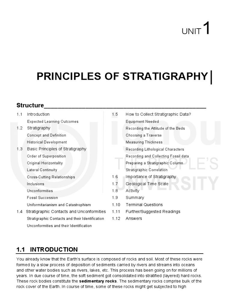 Uncovering Earth's History Through Stratigraphic Principles | PDF ...