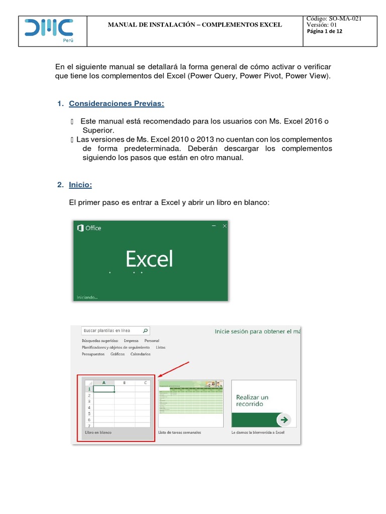 Instalación Complementos Excel | PDF | Informática