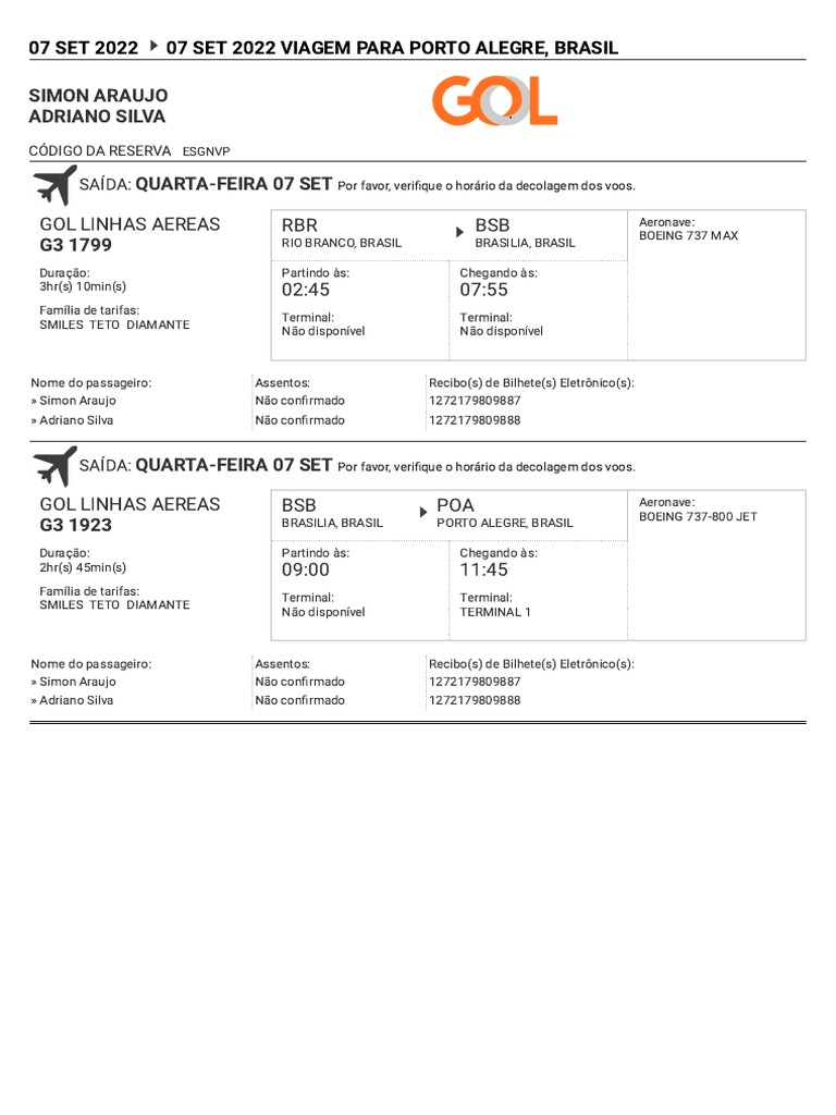 TripCase - Imprimir Seu Itinerário | PDF