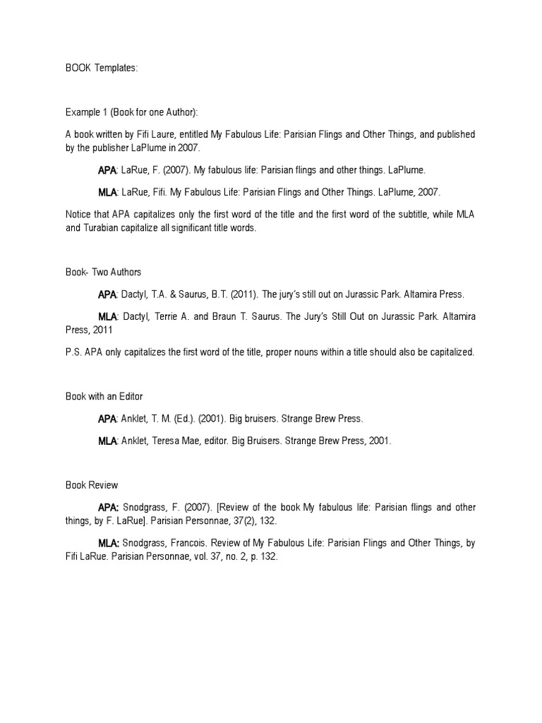 BOOK Templates | PDF