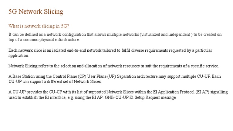 5G Network Slicing | PDF
