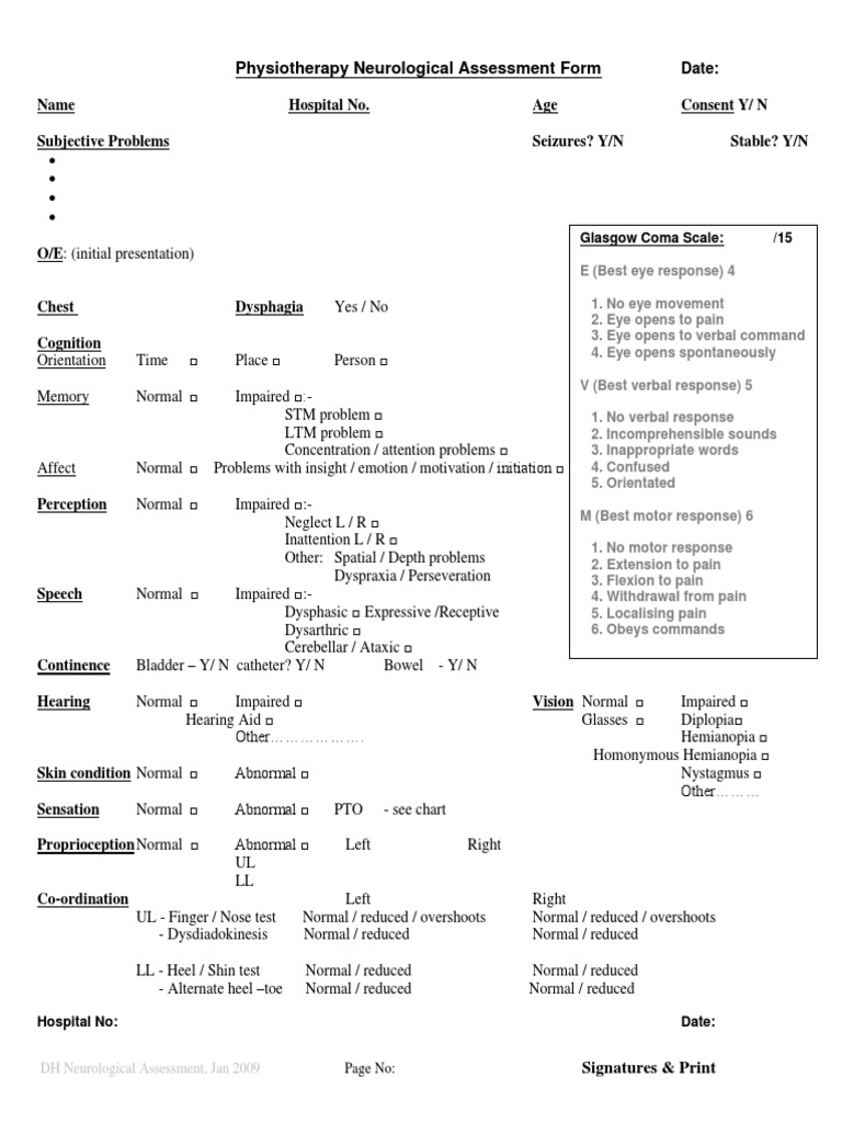 neuro_assessment | PDF | Anatomical Terms Of Motion | Elbow
