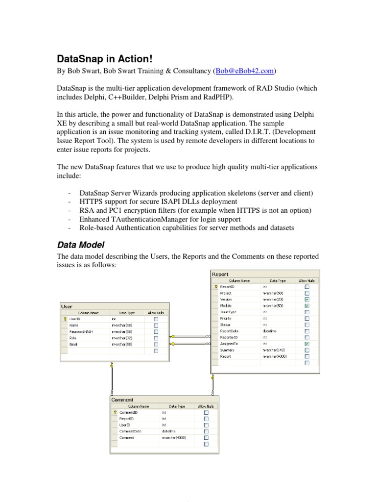 DataSnap in Action | Download Free PDF | Transport Layer Security ...